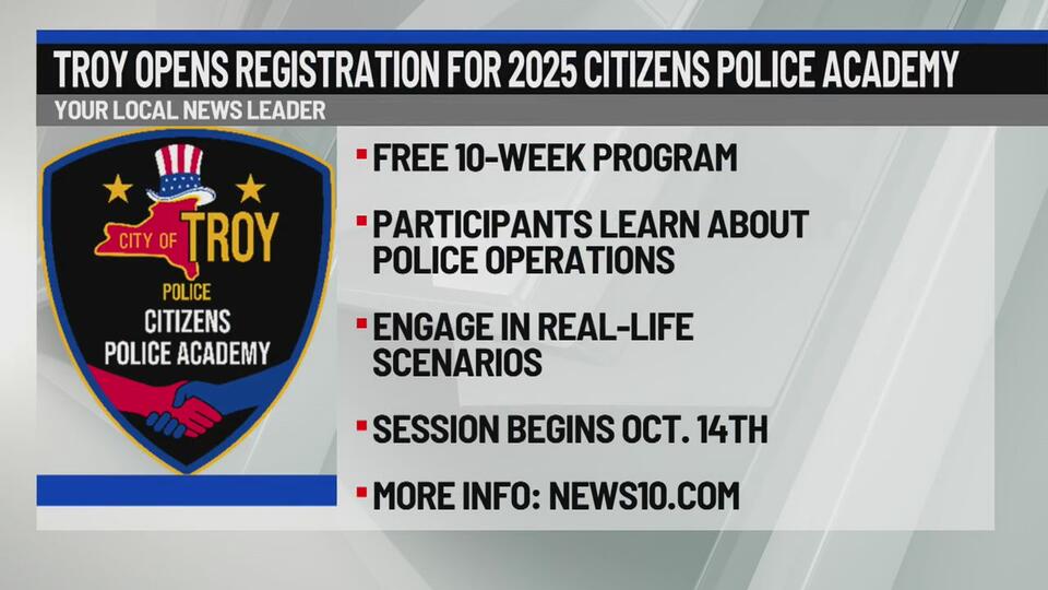 Troy opens registration for 2025 Citizens Police Academy - NewsBreak