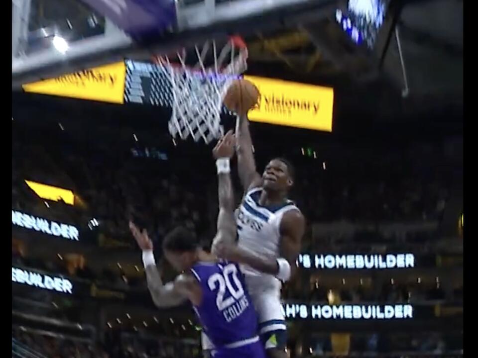 Anthony Edwards throws down most disrespectful dunk of the year