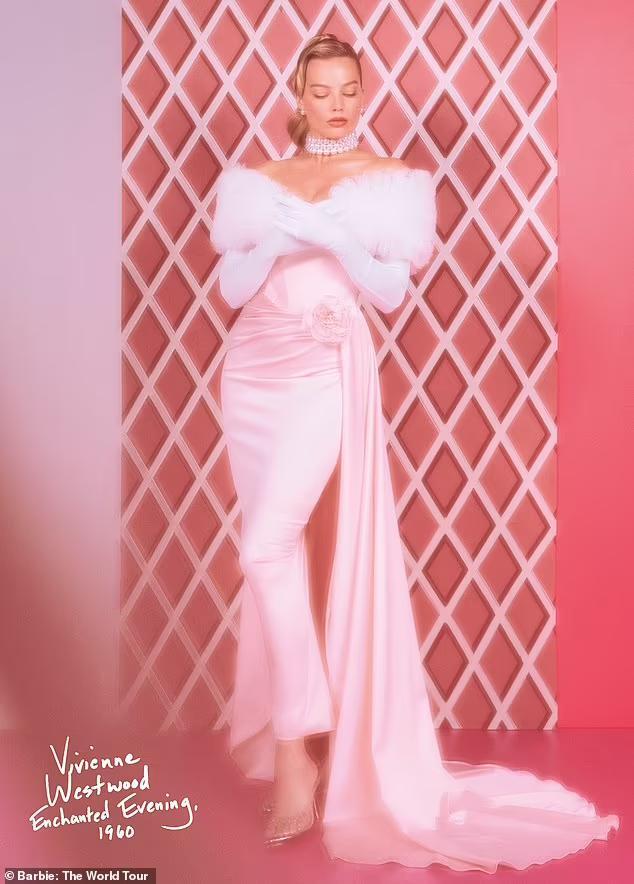 Barbie star Margot Robbie puts on a stunning display as she models the ...