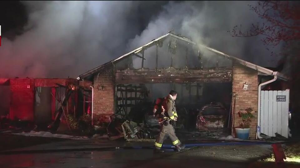 Crews battling house fire in Orange County - NewsBreak