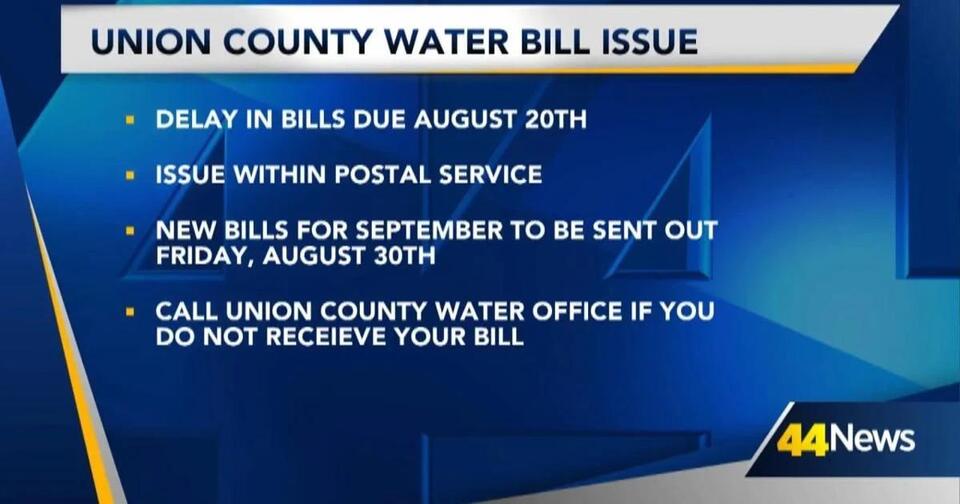 Union County residents dealing with water bill delays - NewsBreak