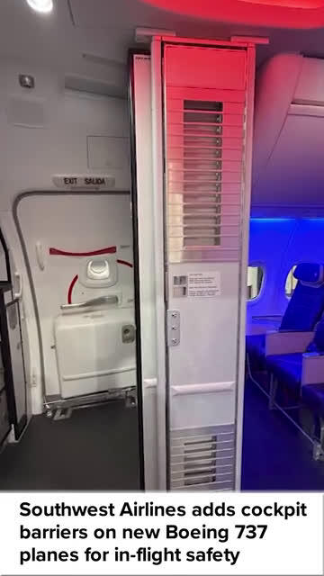 Southwest Airlines adds cockpit barriers on new Boeing 737 planes for ...