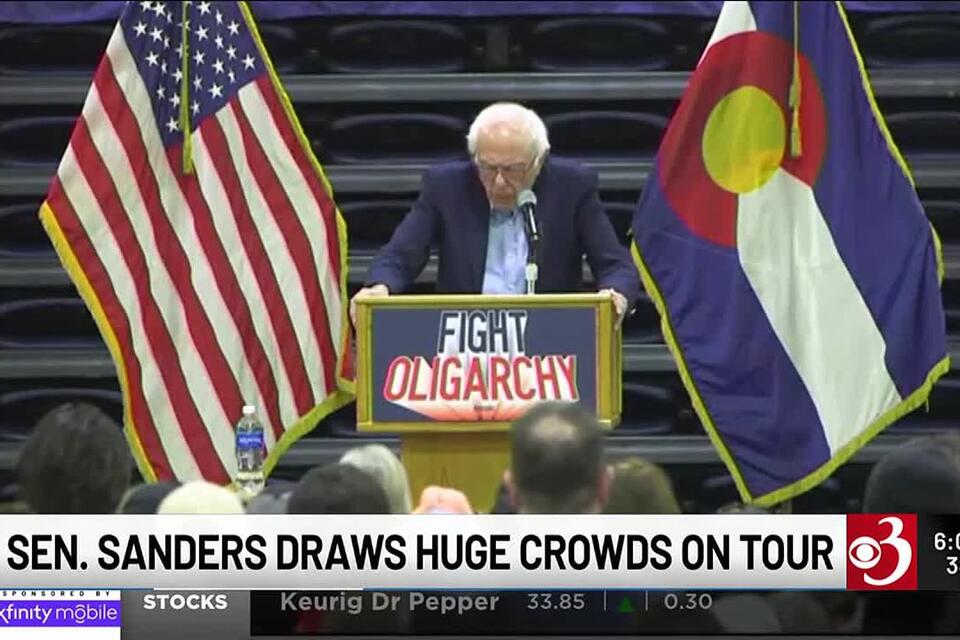 Sanders drawing huge crowds on 'Fighting Oligarchy Tour' - NewsBreak