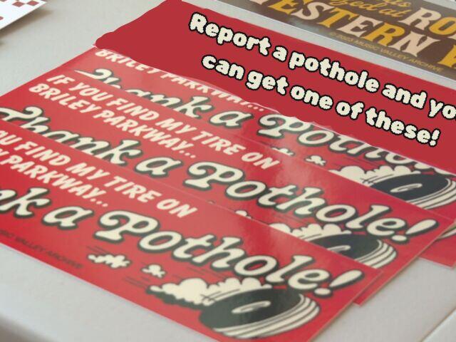 Report a pothole and get a bumper sticker - NewsBreak