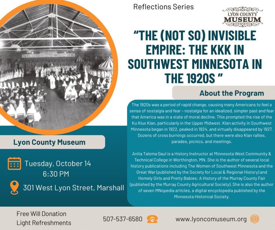 “The (Not So) Invisible Empire: The KKK in Southwest Minnesota in the ...