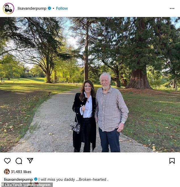 Lisa Vanderpump, 63, announces her father John has died as she says she ...