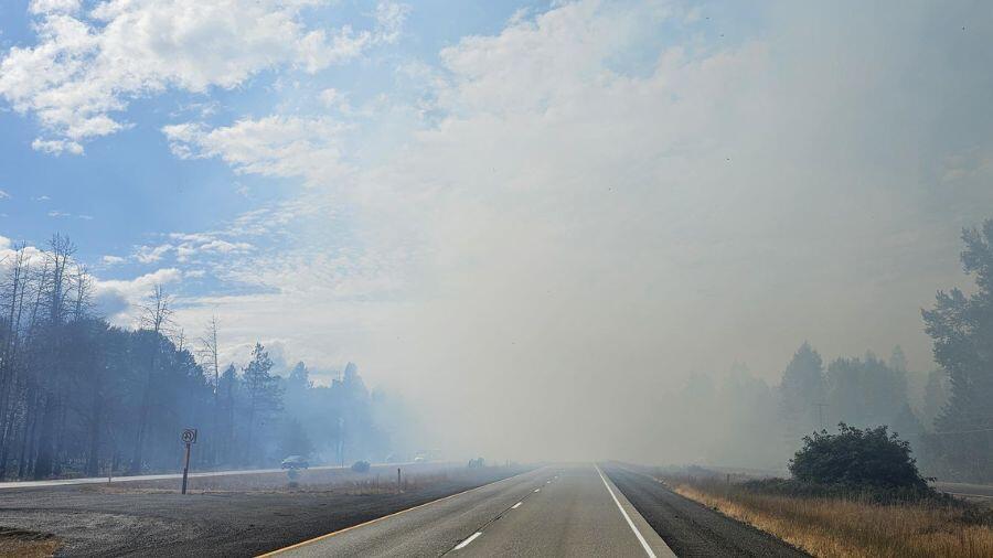 Traffic alert: Closures on I-90 due to large fires near Cle Elum ...