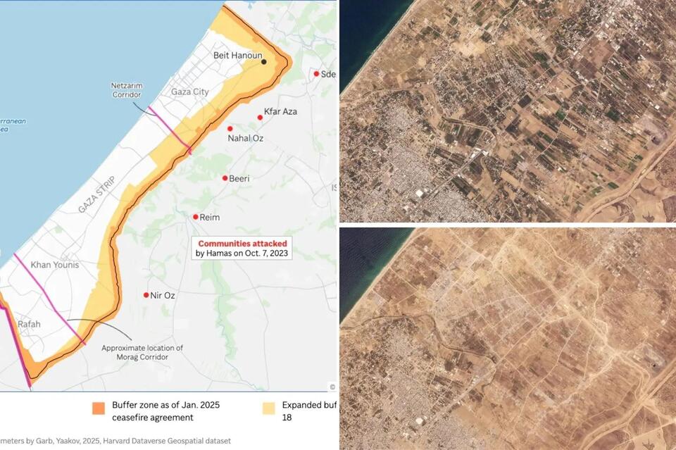 Israel now controls 50% of Gaza after expanding buffer zone since cease ...