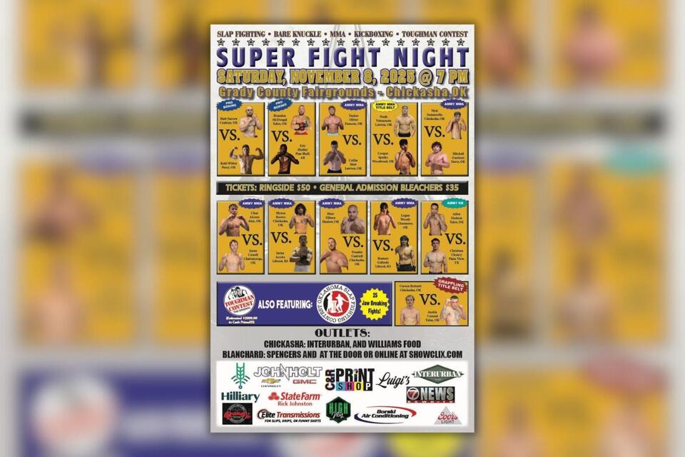 Win Tickets to Super Fight Night In Chickasha, Oklahoma - NewsBreak
