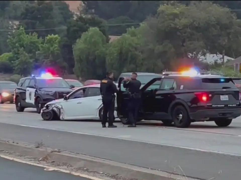 Suspect arrested after freeway chase in East Bay