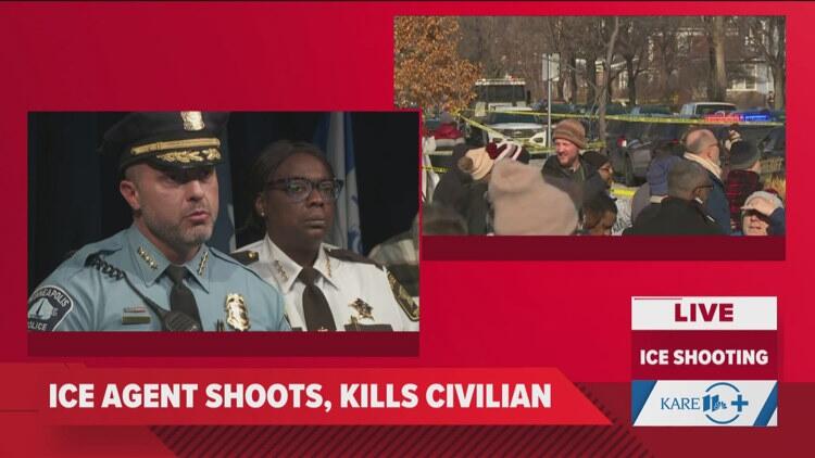 Minneapolis police chief update on ICE shooting scene: woman shot in ...