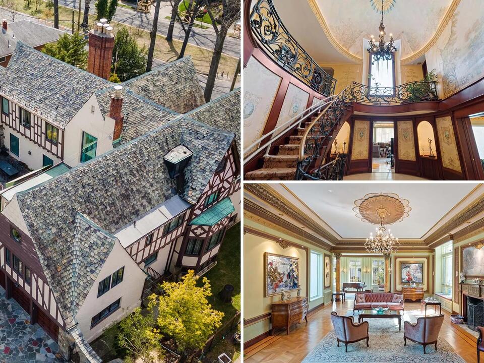 This ornate Queens home with $1M of mahogany additions asks $5.77M ...