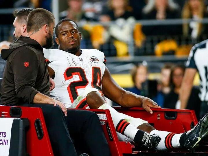 Cleveland Browns change Nick Chubb contract seven months after horrific ...