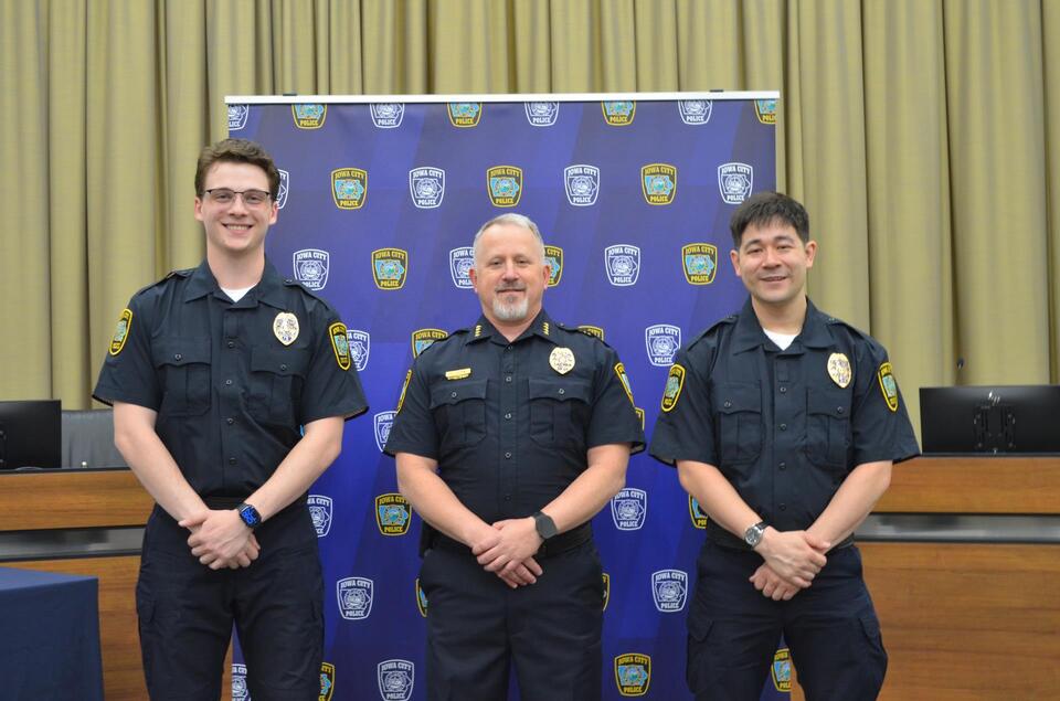 Iowa City Police Department celebrates new hires, promotion, and annual ...