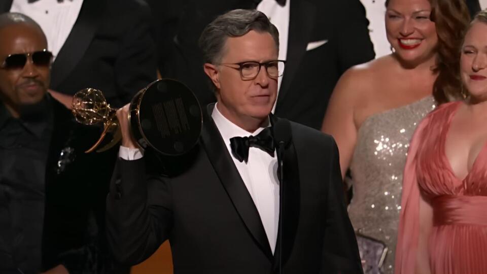 Stephen Colbert Pays Tribute to Late Assistant After Winning at Emmys ...