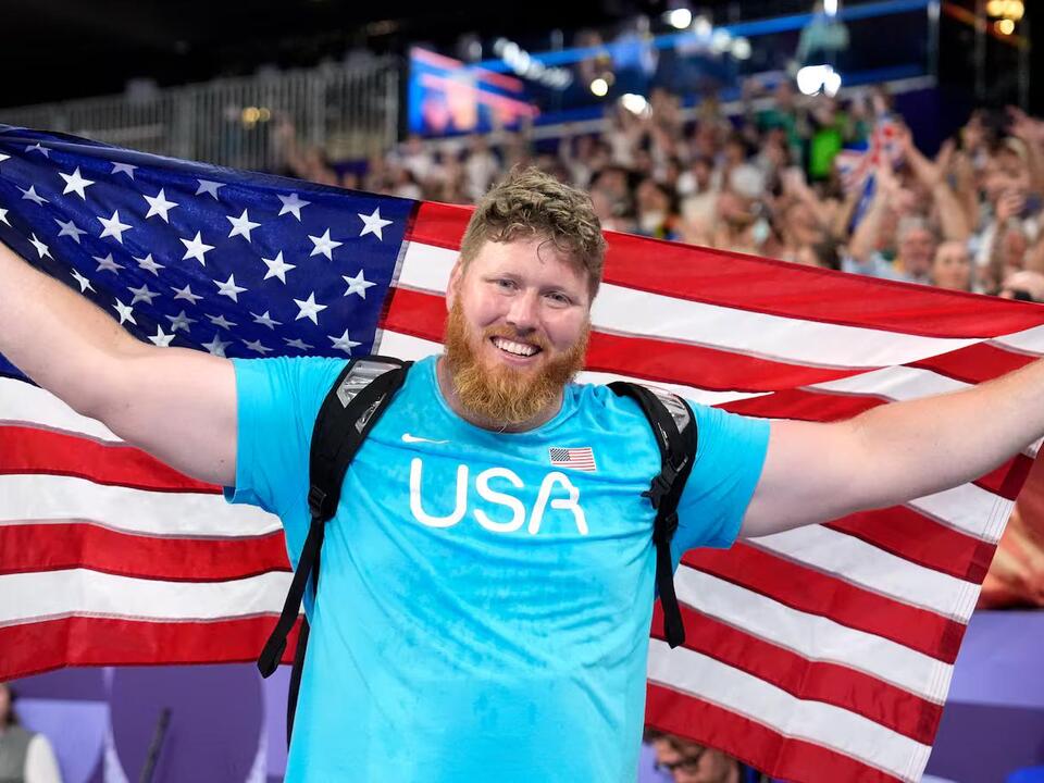 Oregon native Ryan Crouser wins record 3rd Olympic gold medal in shot put