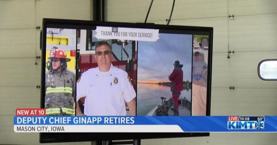 Mason City Fire Department celebrates retiring Deputy Chief - NewsBreak