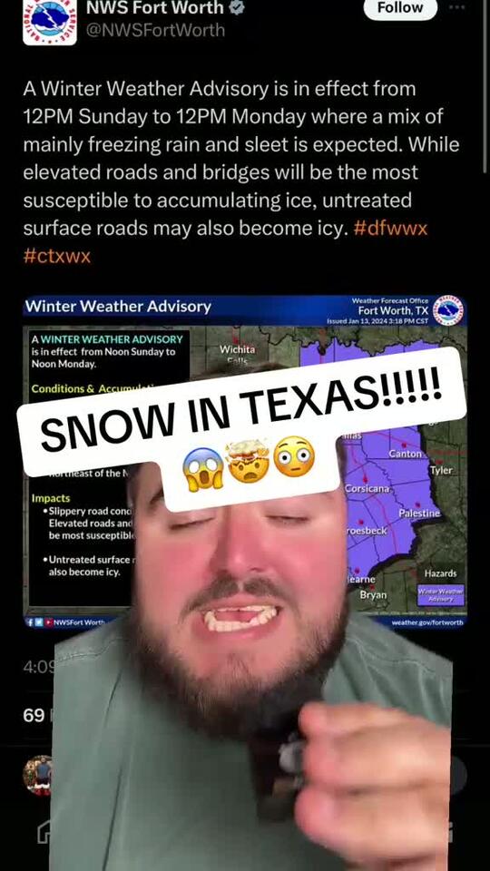 Snow in texas - NewsBreak