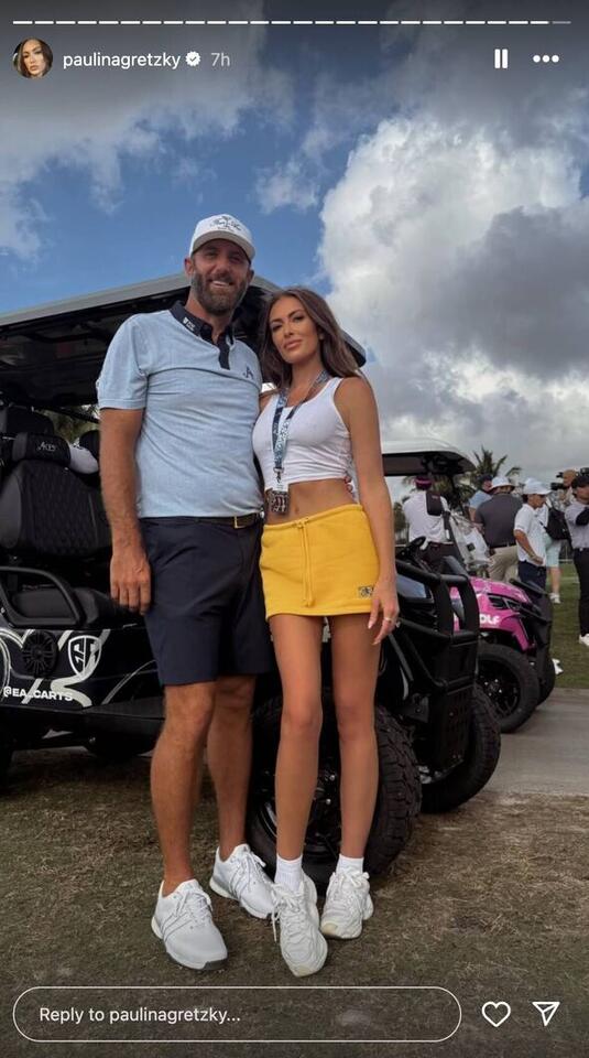 Paulina Gretzky drops teasing message while supporting Dustin Johnson ...