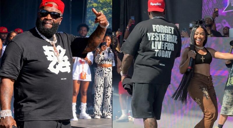 Yung Miami gets Rick Ross to do “Spend Dat” dance challenge at his car ...