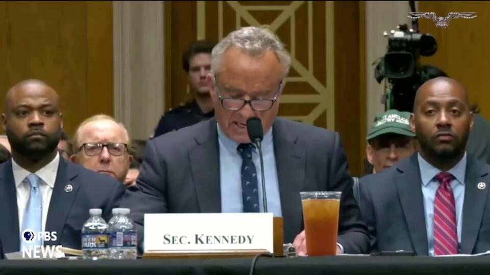 Robert F. Kennedy Jr. startled by protesters during Senate hearing ...