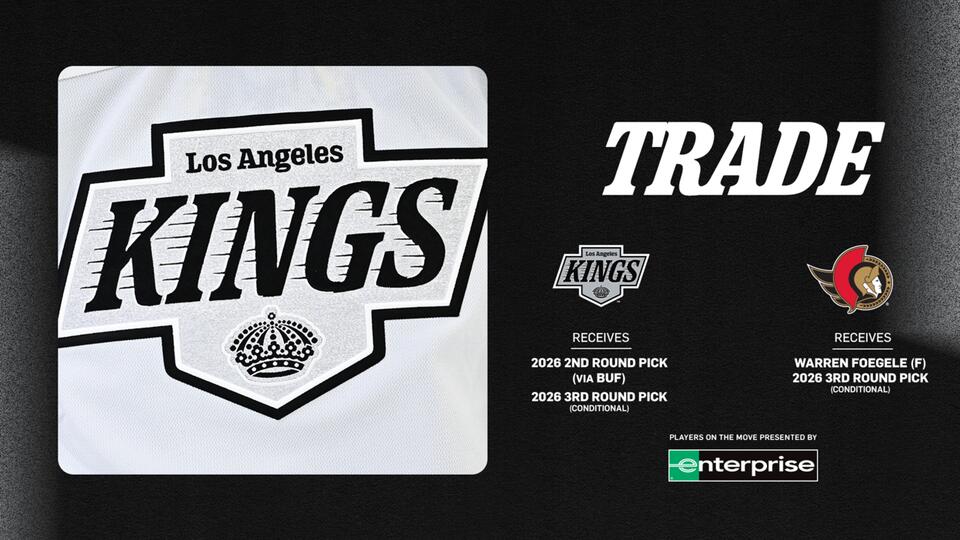 LA Kings Acquire 2026 Second-Round Draft Pick in Exchange for Warren ...