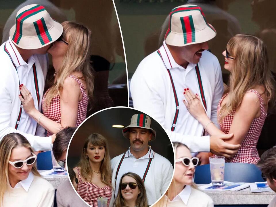 Taylor Swift and Travis Kelce kiss at US Open after eventful NYC weekend