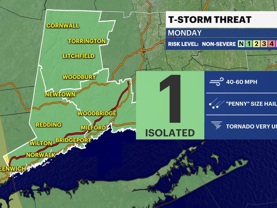 STORM WATCH: Scattered showers, severe evening storms in Connecticut on ...