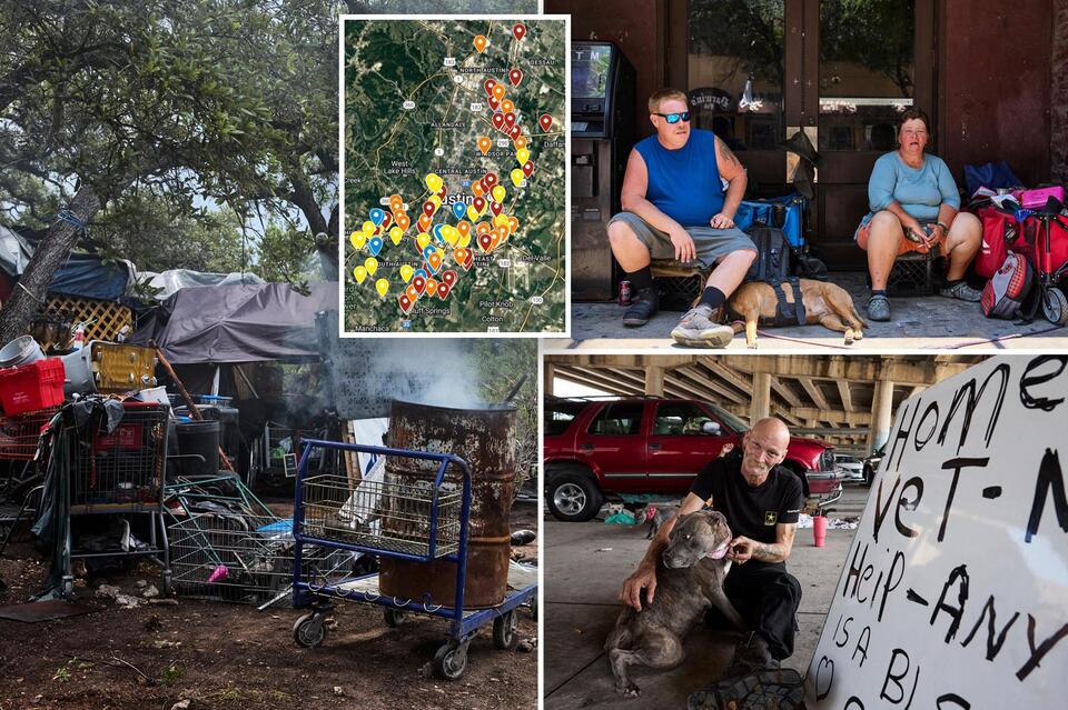 Shocking map shows Austin, Texas’ homelessness explosion with 10K living in camps - NewsBreak