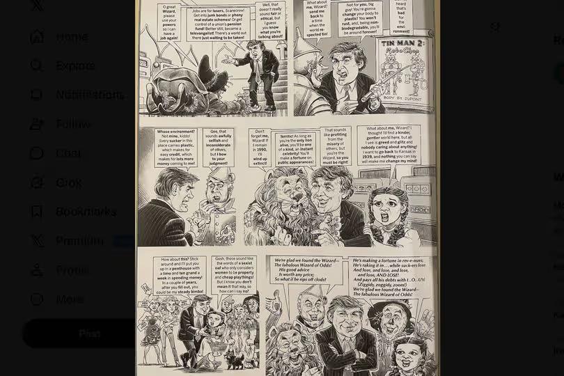 Trump brutally mocked as cheesy conman in 1991 comic - NewsBreak