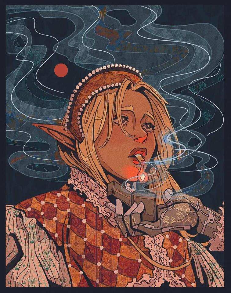This self-taught illustrator brings Art Nouveau vibes to digital art ...