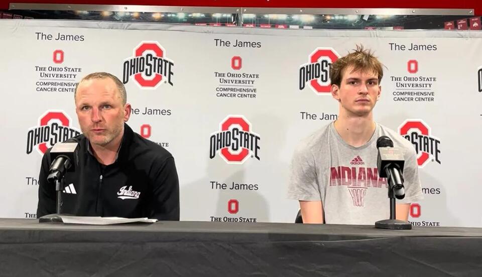 Watch: Darian DeVries and Reed Bailey discuss loss at Ohio State ...