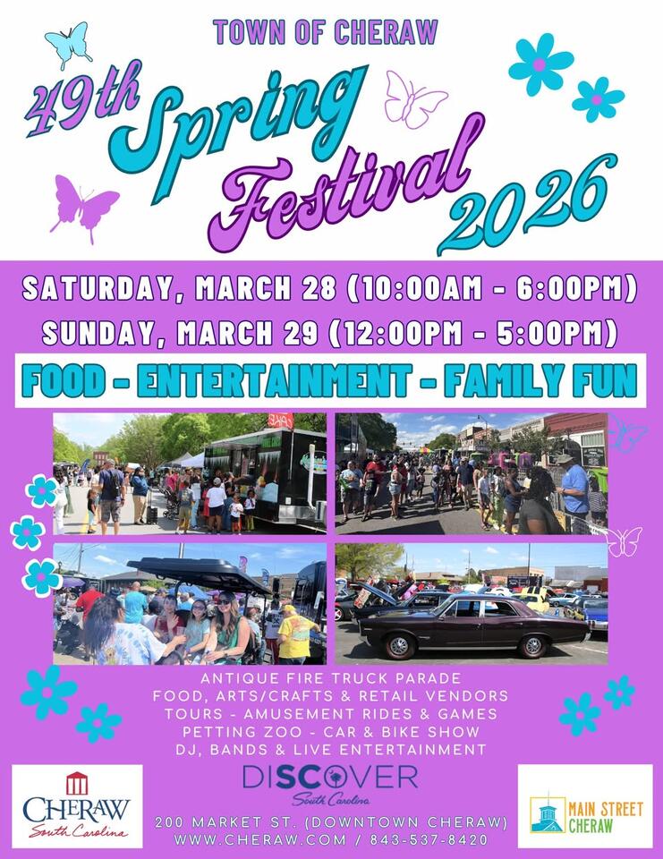 Cheraw Spring Festival Set for March 28–29 - NewsBreak
