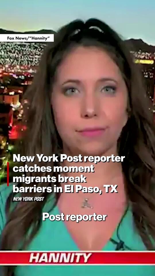 New York Post reporter catches moment migrants break barriers in El ...