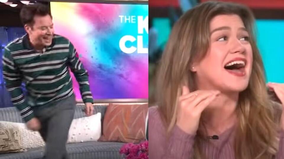 See Jimmy Fallon Walk Off 'The Kelly Clarkson Show' Stage After "Mic ...