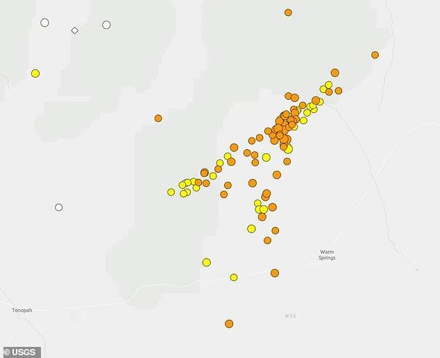 Mysterious earthquake swarm hits Nevada near top-secret base used for ...