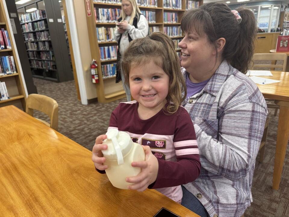 Churning butter at LCPL - NewsBreak