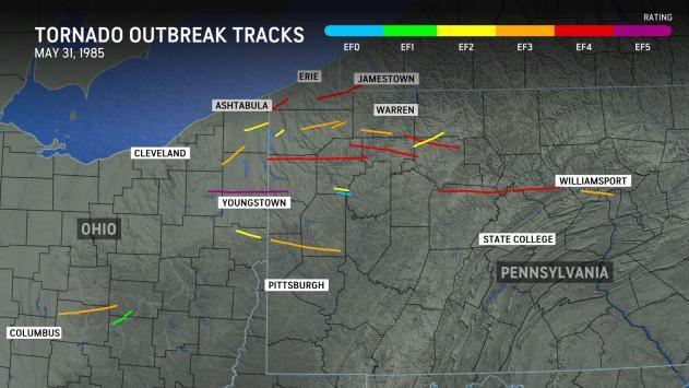 40 years ago: Pennsylvania's deadliest tornado outbreak, only F5 twister - NewsBreak