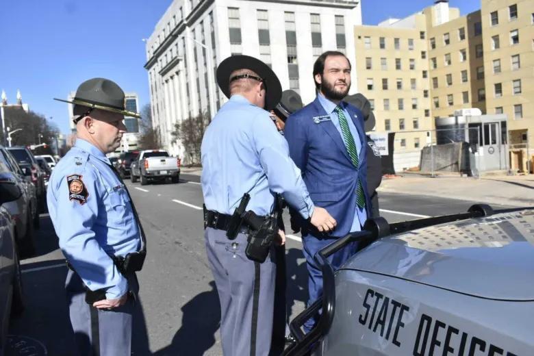 North Georgia state senator arrested trying to force way into House ...