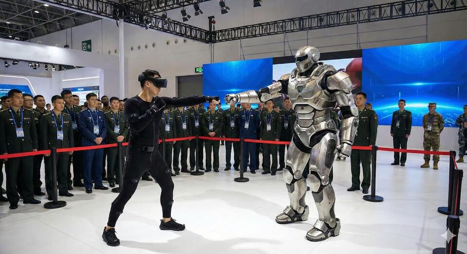 China Unveils ‘Real Steel’ Combat Robot in High-Tech Military Showcase ...