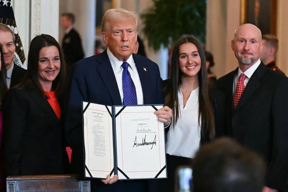 Trump Signs Laken Riley Act into Law, Honors Victim’s Family - NewsBreak