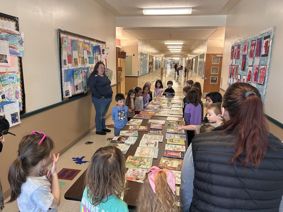 Giving Back: Kindergartners receive first books