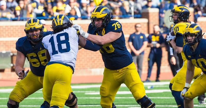BREAKING: Michigan OT Ryan Hayes taken in day three of 2023 NFL Draft ...
