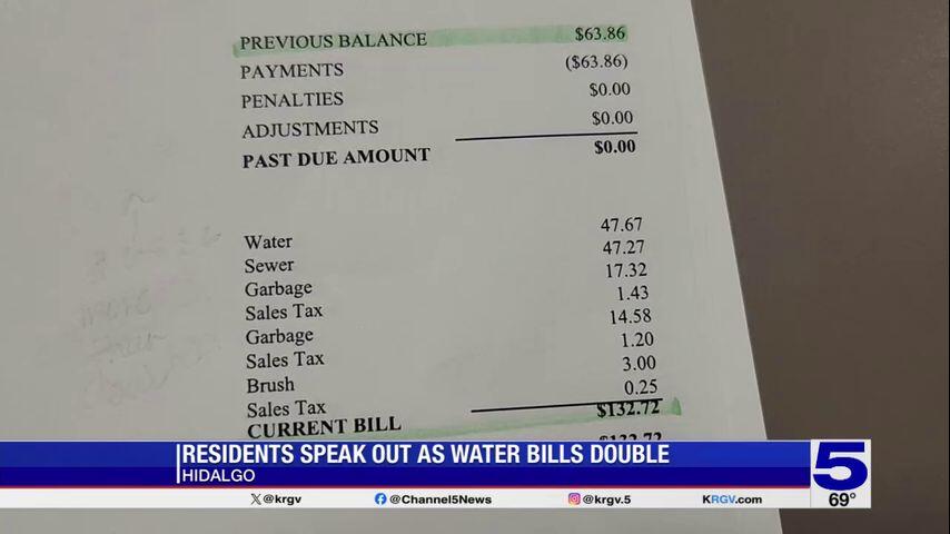 City of Hidalgo residents speak out after water bills double due to old ...