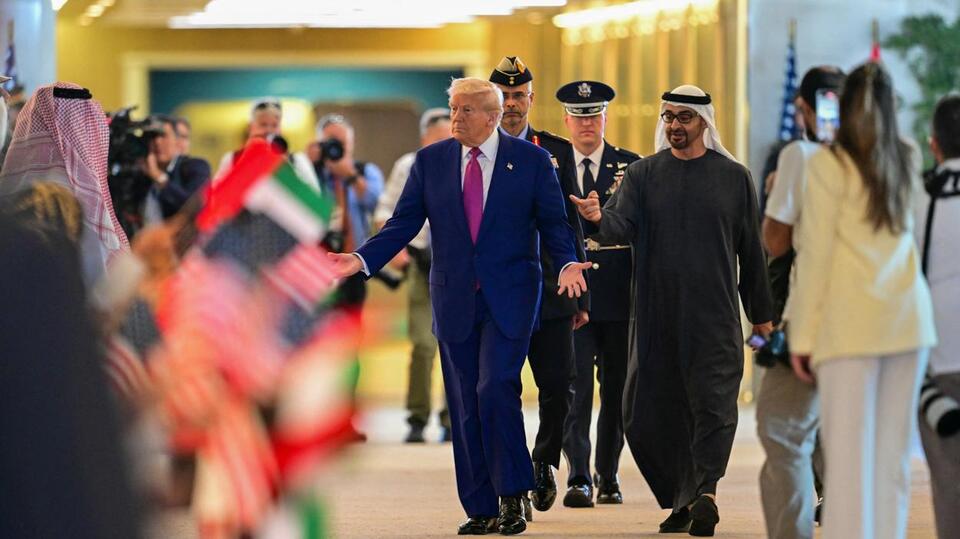 WATCH: Trump Welcomed With Unusual Hair-Flipping Dance in UAE - NewsBreak