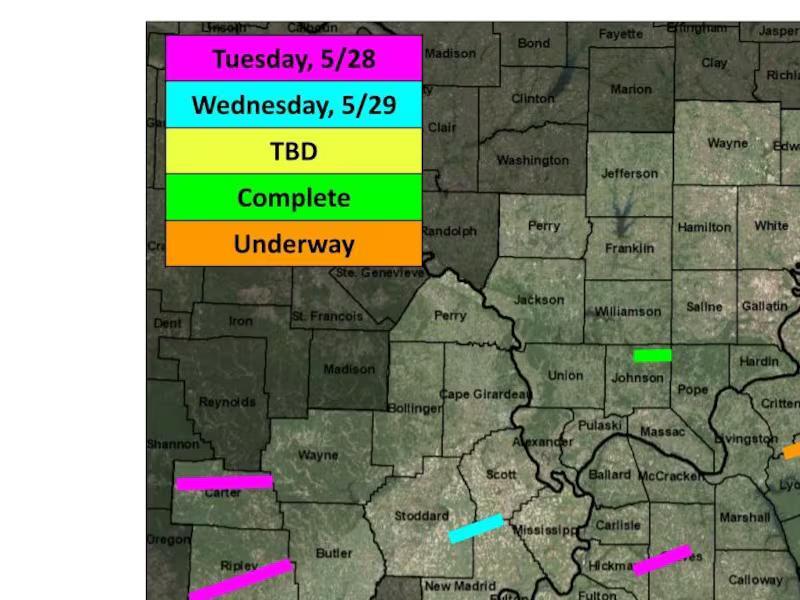 NWS: Preliminary EF1 tornado damage in Graves Co. from Sunday’s storms