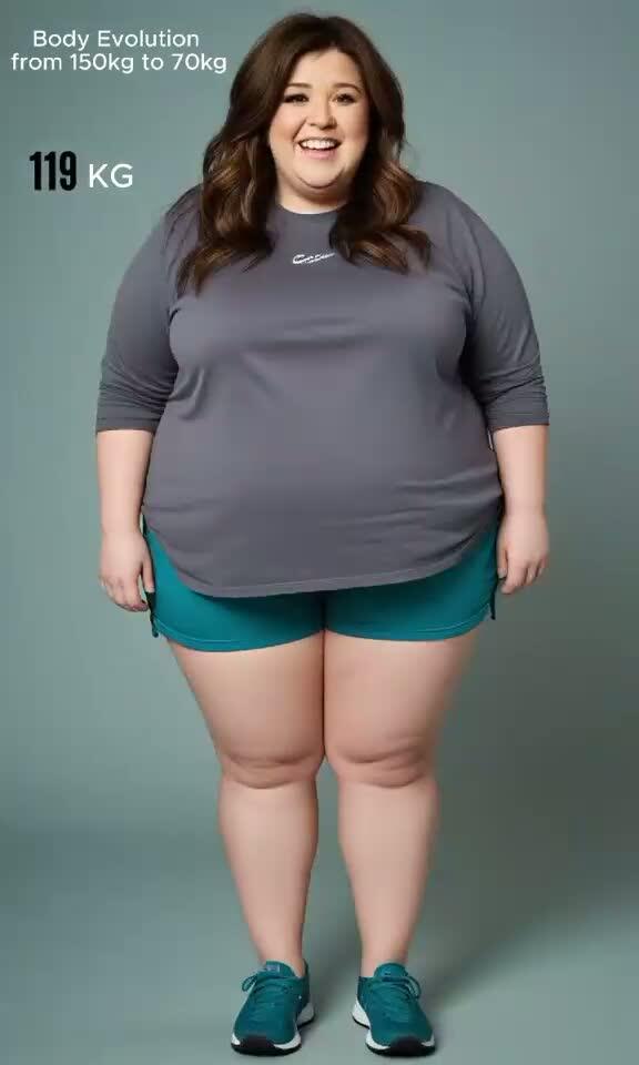body transformation from 150kg made with Ai #body # ...