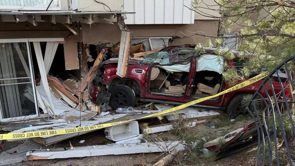 Driver hospitalized, child injured after vehicle crashes into building ...