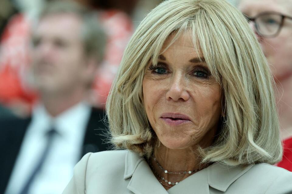 French First Lady Brigitte Macron's Grief Hidden in Plain Sight During ...