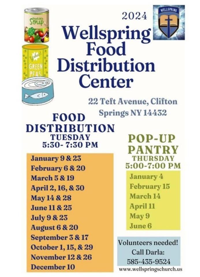 2024 Wellspring Food Distribution Dates - NewsBreak